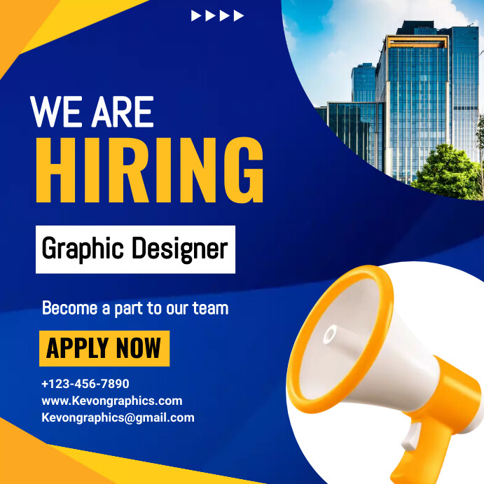 Plantilla de Hiring Template | PosterMyWall