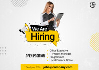 We Are Hiring Postcard Template | PosterMyWall