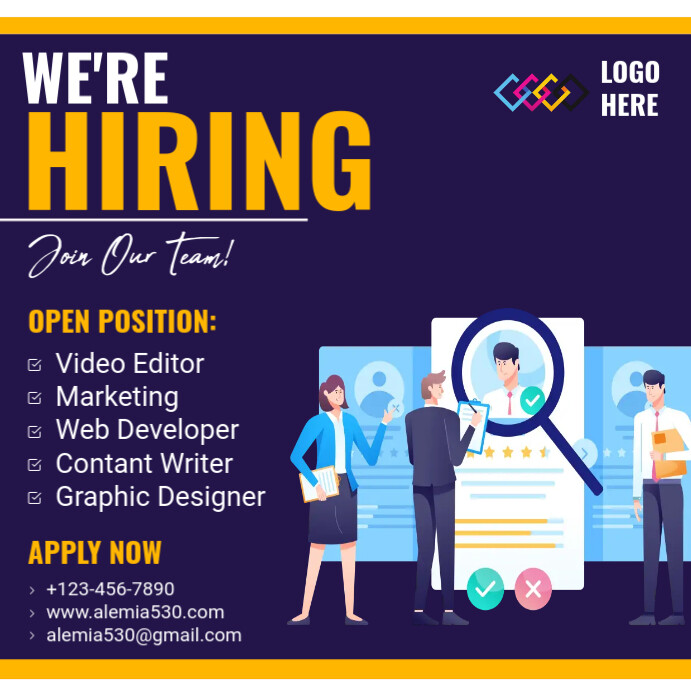 Hiring template | PosterMyWall