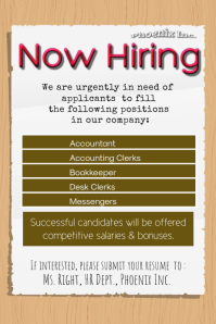 WE ARE HIRING GOLF POSTER FLYER TEMPLATE | PosterMyWall