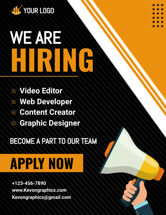 Hiring Template | PosterMyWall
