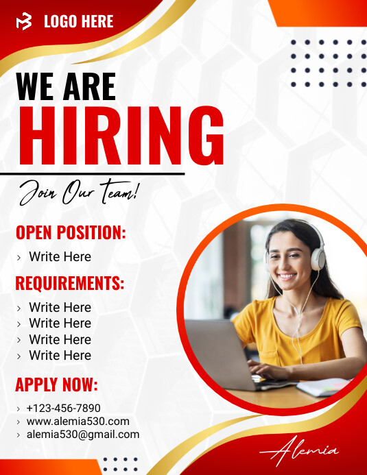 Copy of Hiring template | PosterMyWall