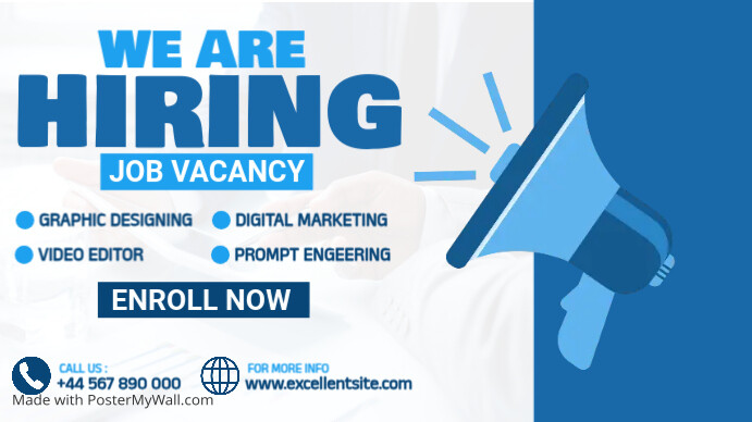 Hiring template | PosterMyWall