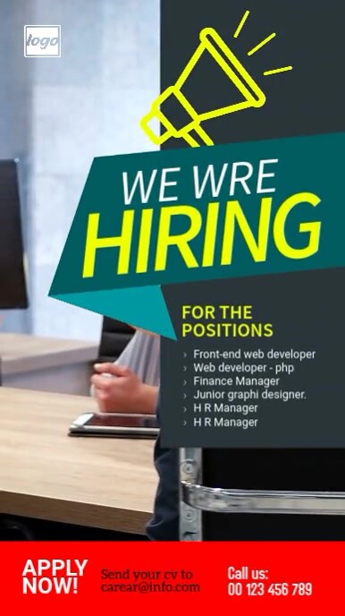 Hiring WhatsApp Status Template | PosterMyWall