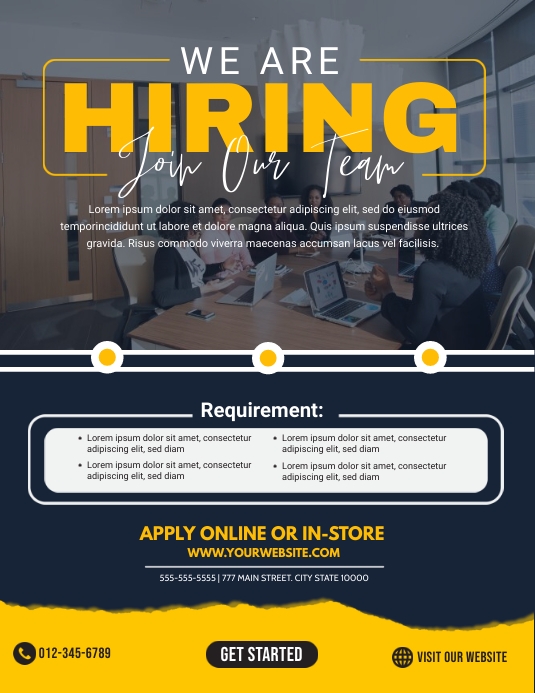 Hiring Work Job Template | PosterMyWall