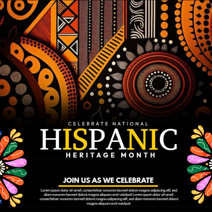 HISPANIC HERITAGE MONTH Template | PosterMyWall