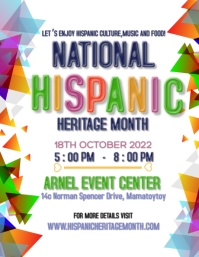 Hispanic heritage month flyer Template | PosterMyWall