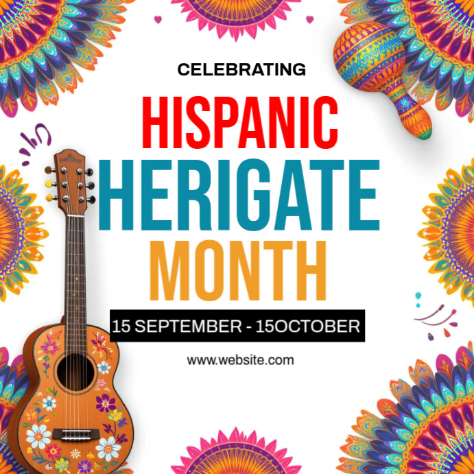Hispanic Heritage Month Instagram Post Template | PosterMyWall