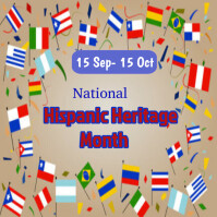 Hispanic heritage month instagram post Template | PosterMyWall