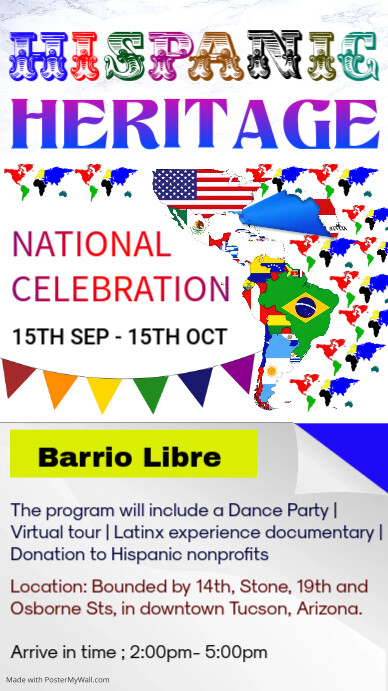 Hispanic Heritage National Celebration Template | PosterMyWall
