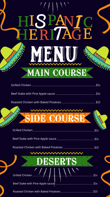 hispanic heritage poster Template | PosterMyWall