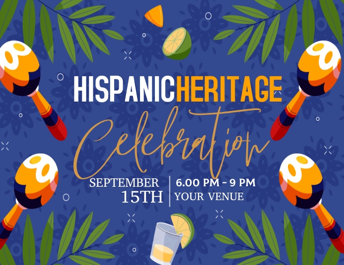 hispanic heritage poster Template | PosterMyWall