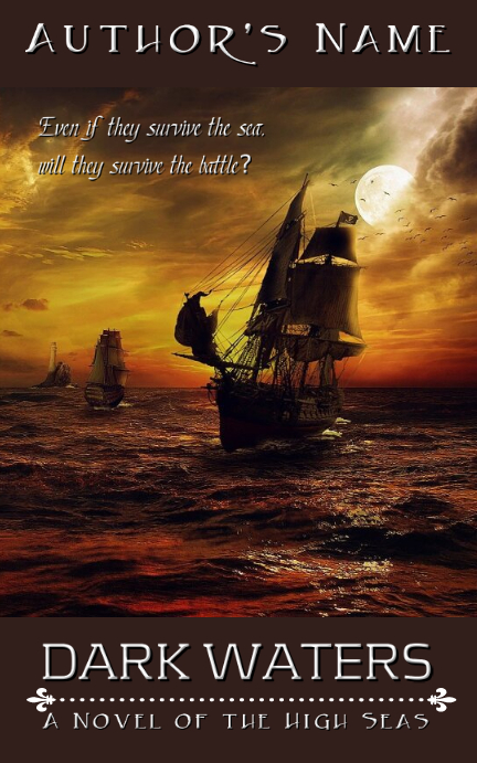 Historical Fiction Ebook Cover - Dark Waters Template | PosterMyWall