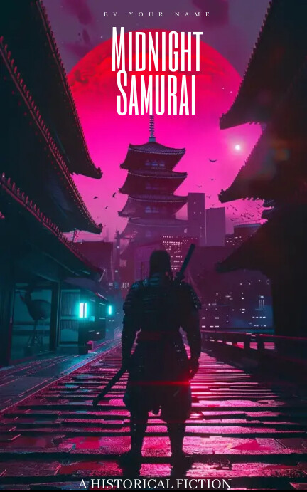 Historical fiction samurai book cover wattp Template | PosterMyWall
