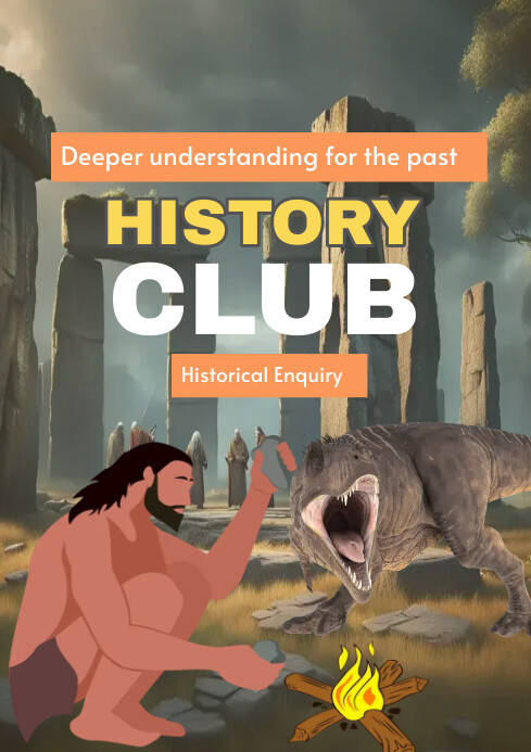 History club A4 template | PosterMyWall