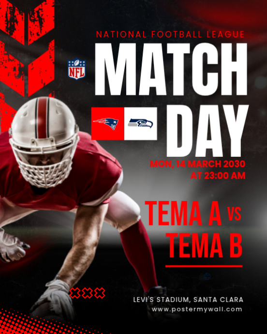 Hitam Football Match Instagram Portrait Template | PosterMyWall