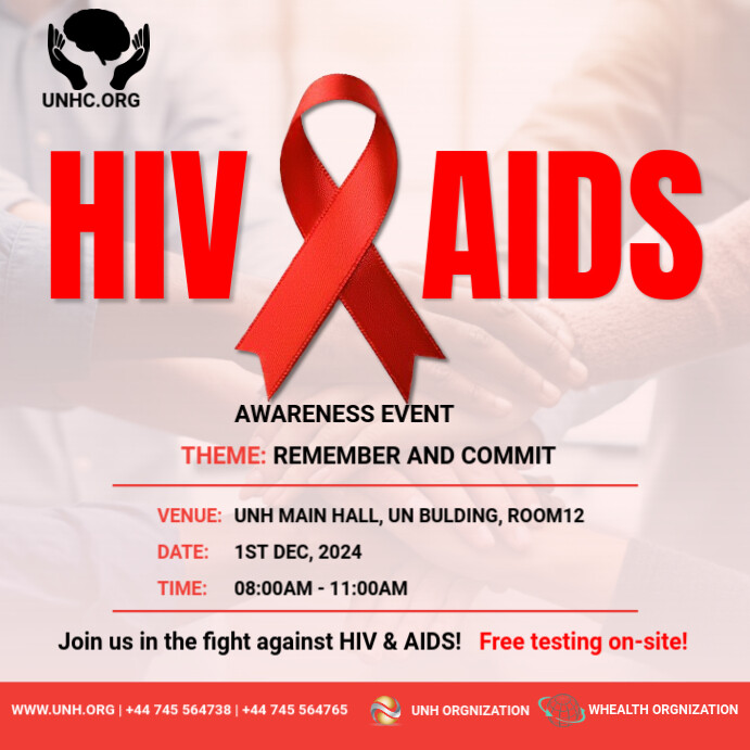 HIV/AIDS awareness event Template | PosterMyWall