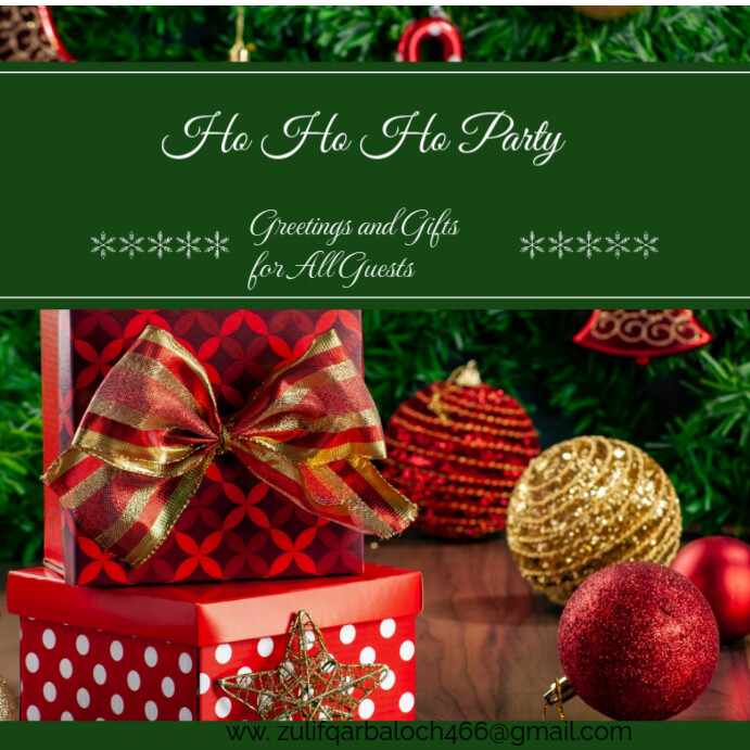 Ho ho ho party Template | PosterMyWall