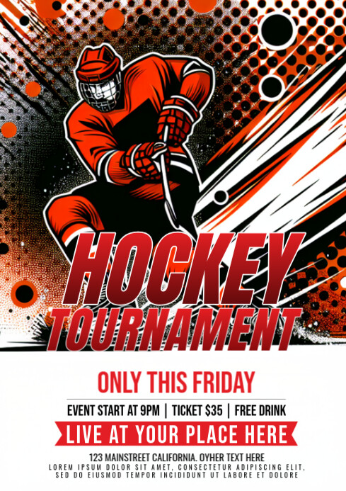 Hockey Camp Flyer Template | PosterMyWall