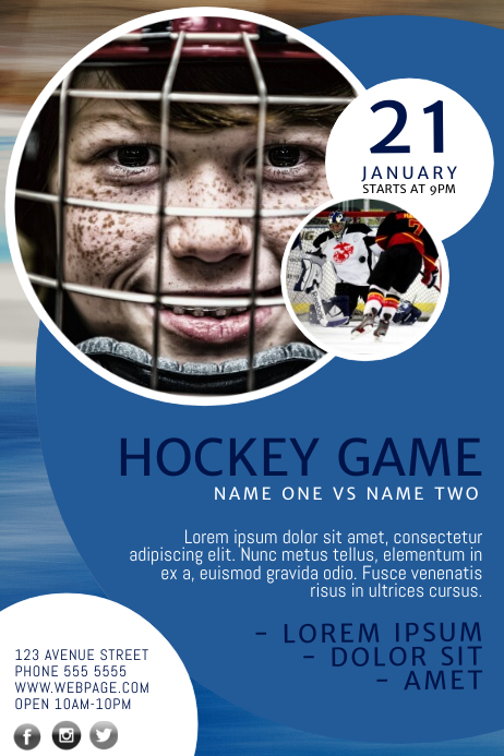 Hockey Flyer Template | PosterMyWall