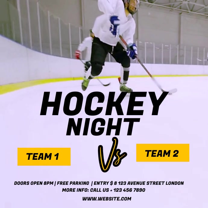 Hockey night Template | PosterMyWall