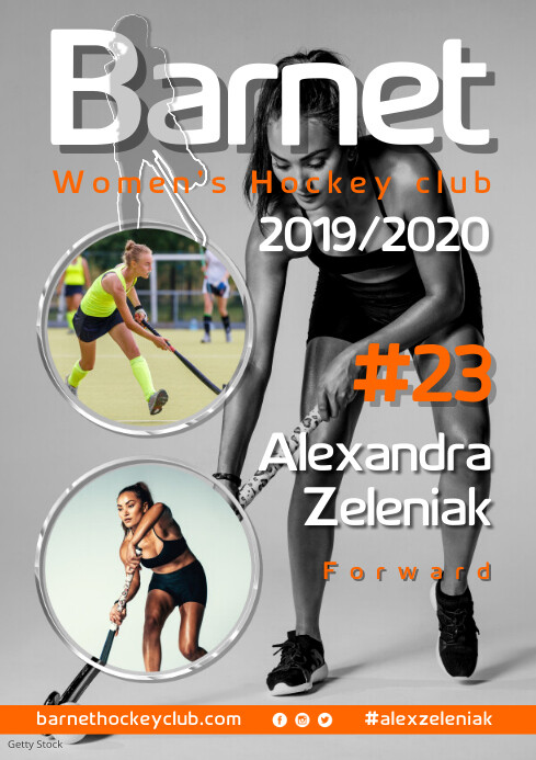 Poster Pemain Hoki Templat | PosterMyWall