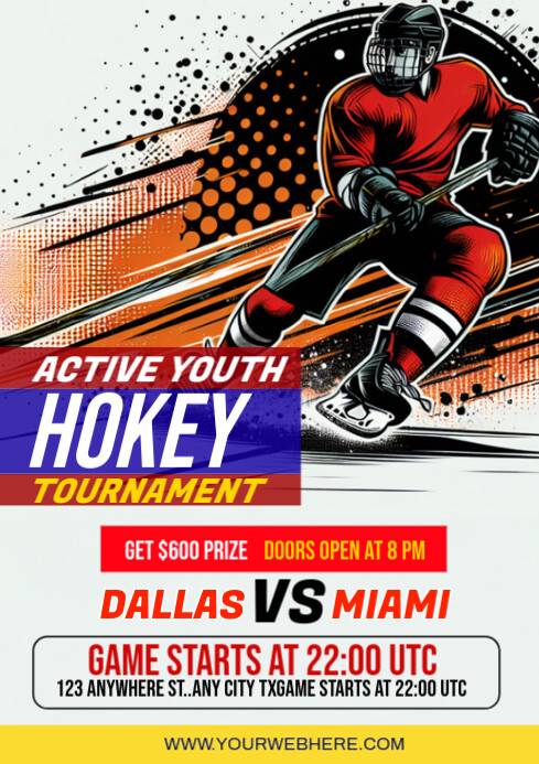 Hockey Skills Workshop Youth Hockey Coaching Template | PosterMyWall