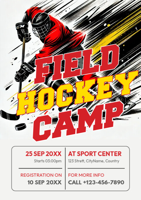Hockey Tournament Flyer Template | PosterMyWall