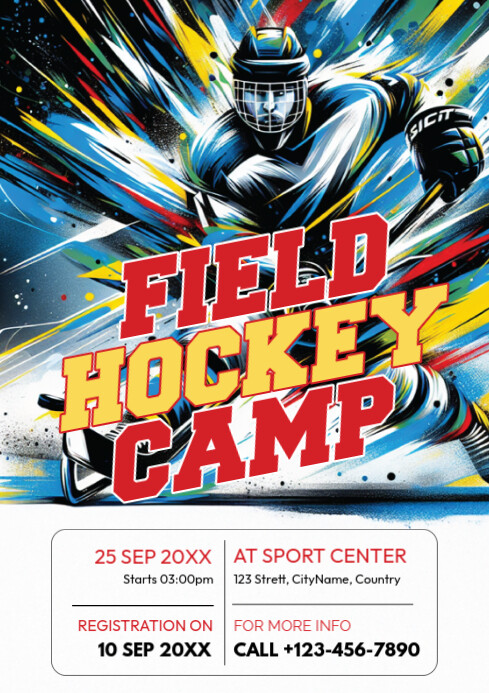 Hockey Tournament Flyer Template | PosterMyWall