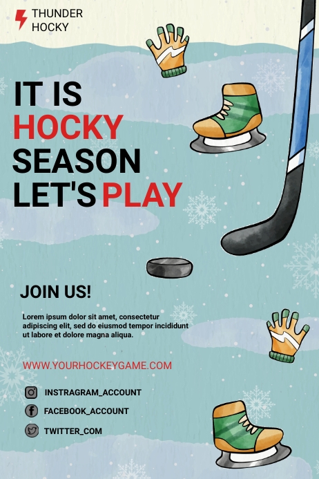 Copy of HOCKY TOURNAMENT BANNER EVENT | PosterMyWall