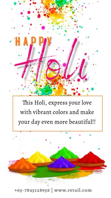 Holi wishes Template | PosterMyWall