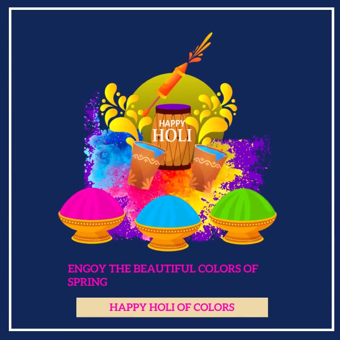 holi celebration poster Template | PosterMyWall