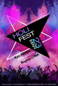 Color Festival Flyer Template | PosterMyWall