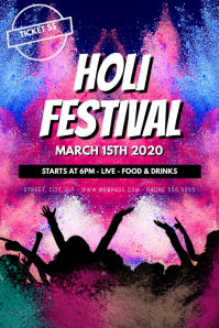 Color Festival Flyer Template | PosterMyWall
