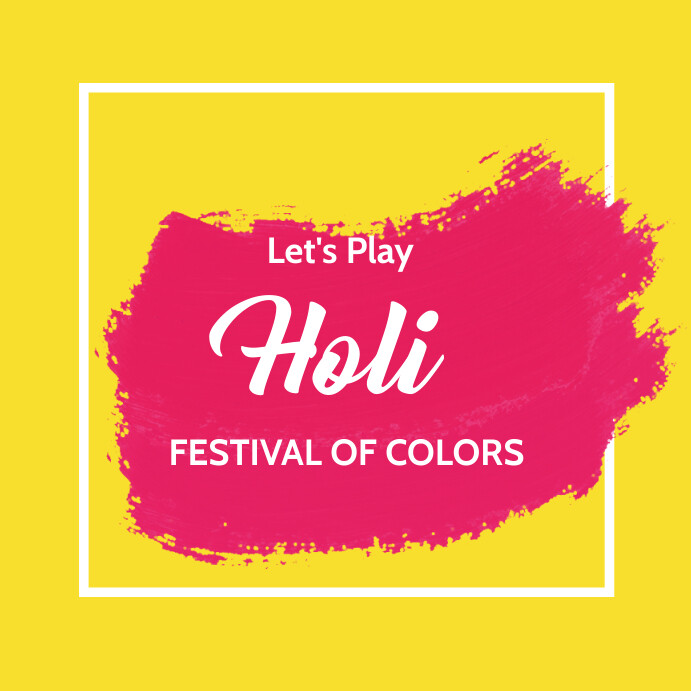 Copy of Holi color festival template | PosterMyWall