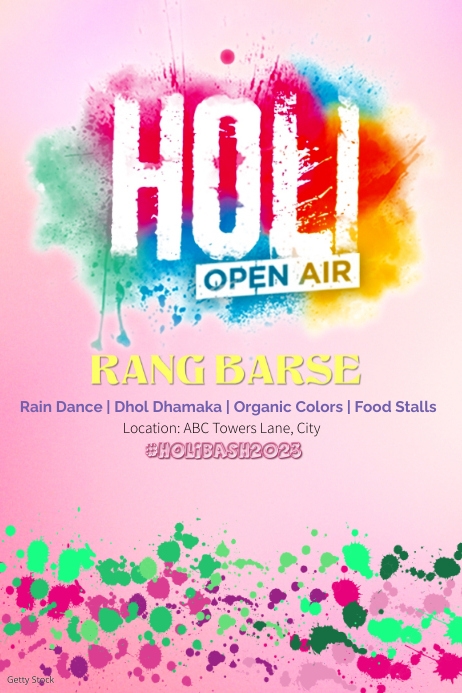Holi Template | PosterMyWall