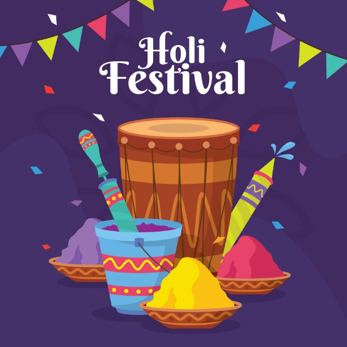 Holi Template | PosterMyWall