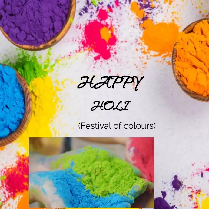 Plantilla de Holi design | PosterMyWall