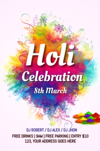 holi event Template | PosterMyWall