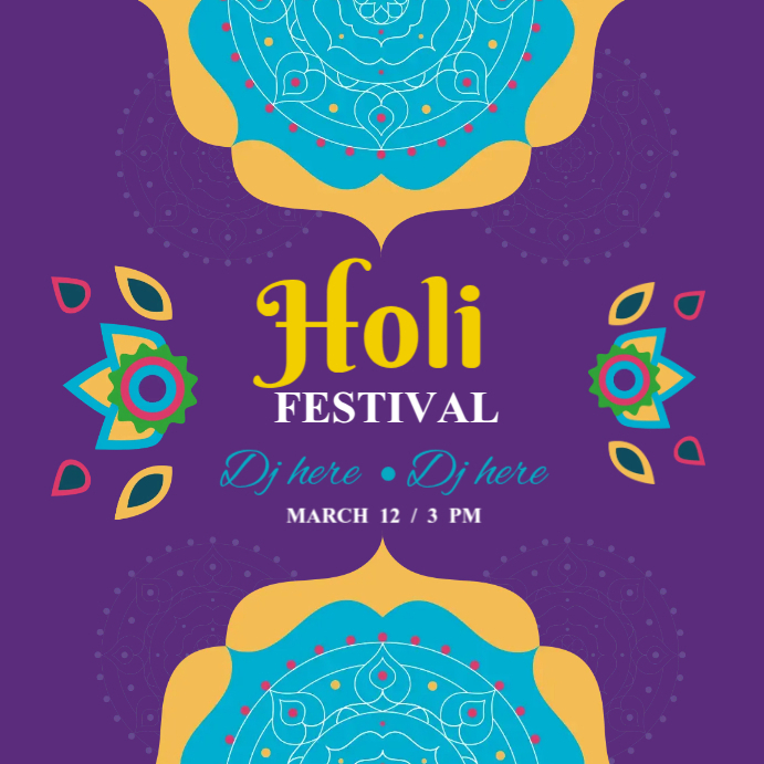 Holi Festival Ads Template | PosterMyWall