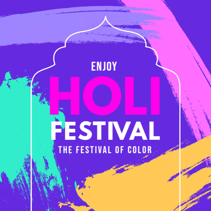 Holi Festival Ads Template | PosterMyWall