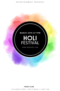 Color Festival Flyer Template | PosterMyWall