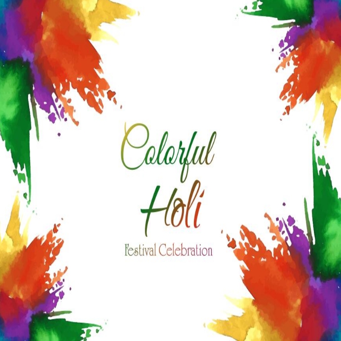 Copy of Holi festival greeting background | PosterMyWall