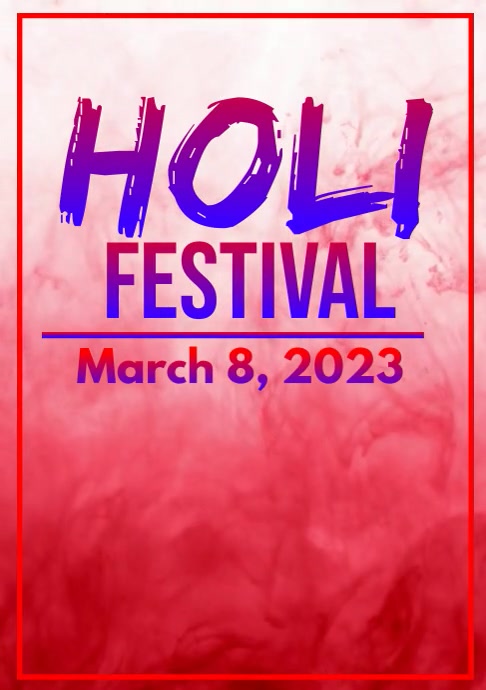 Copy of Holi/festival of color | PosterMyWall