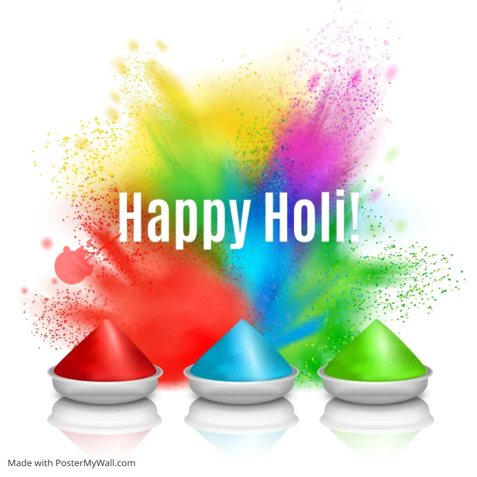 Holi festival poster design template | PosterMyWall