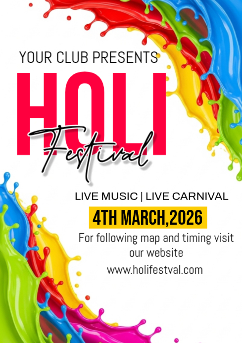 Copy of Holi Festival poster | PosterMyWall