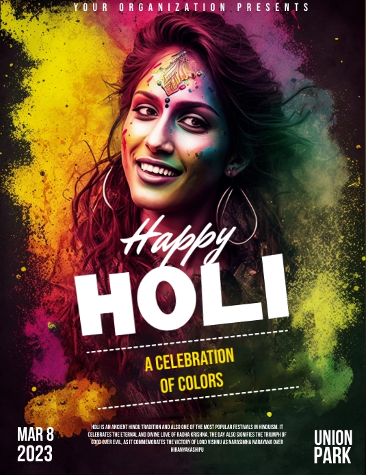 HOLI FLYER 2 Template | PosterMyWall