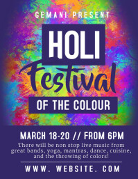 Holi Festival Ads Template | PosterMyWall