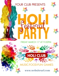 Holi Flyer Template | PosterMyWall