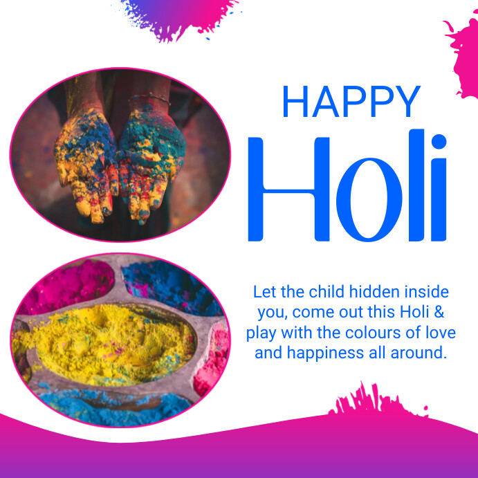 holi flyer template | PosterMyWall